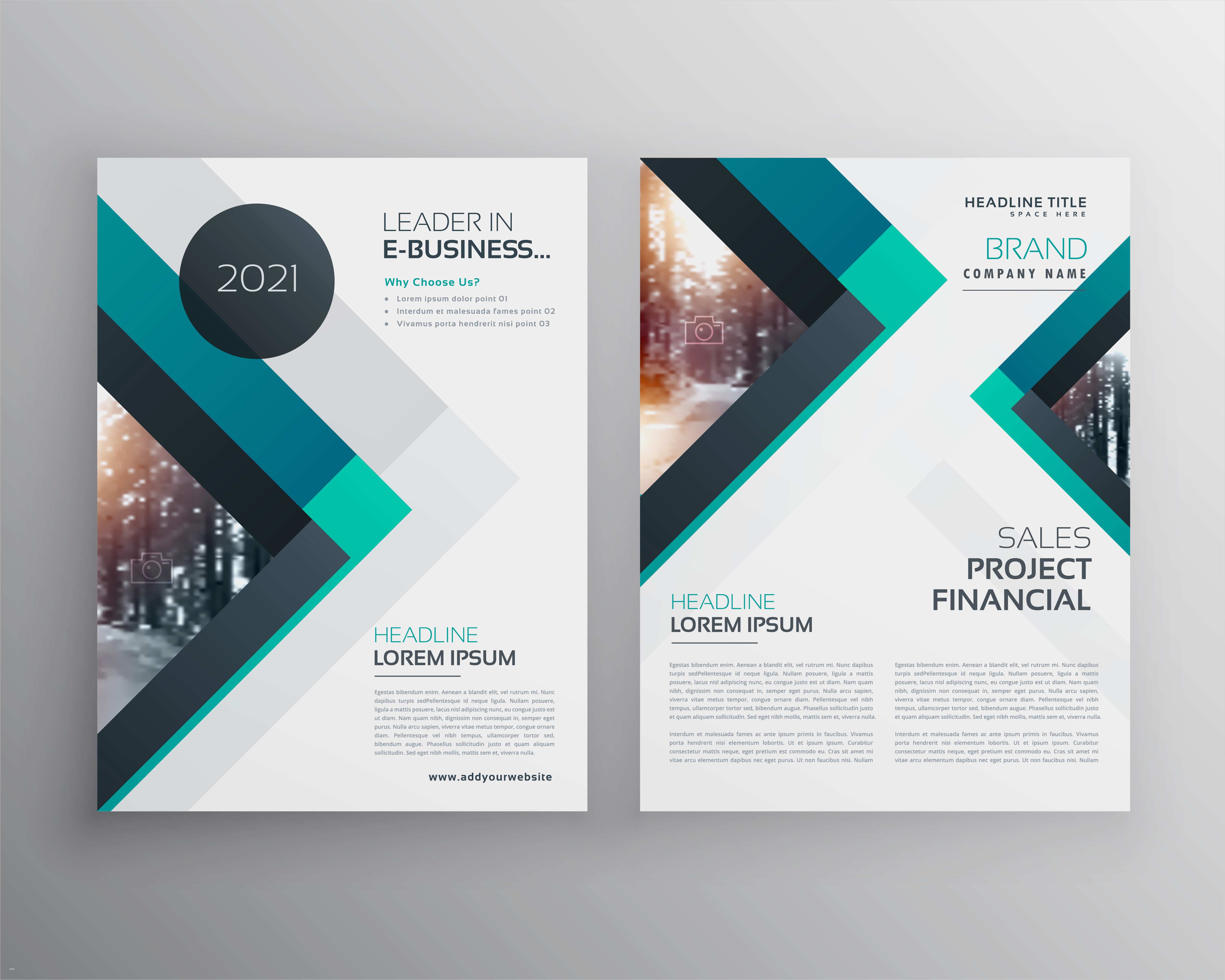 Layout Brosch re Vorlagen Inspiration Abstract Blue Business Brochure 